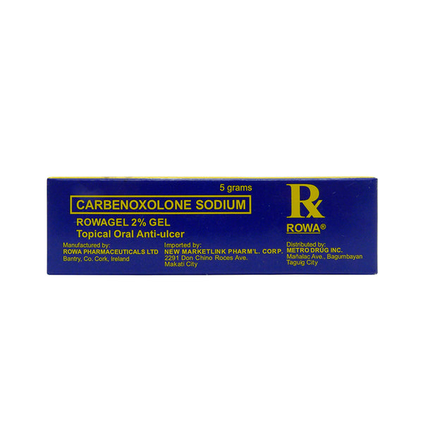 ROWAGEL Carbenoxolone Sodium 2% Gel 5g price in the Philippines ...